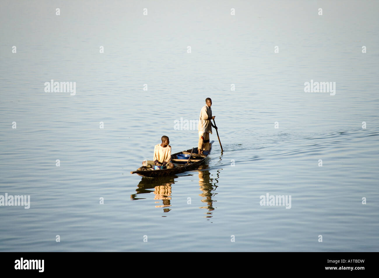 Pirogue on the Niger river at Segou, Mali, West Africa Stock Photo - Alamy
