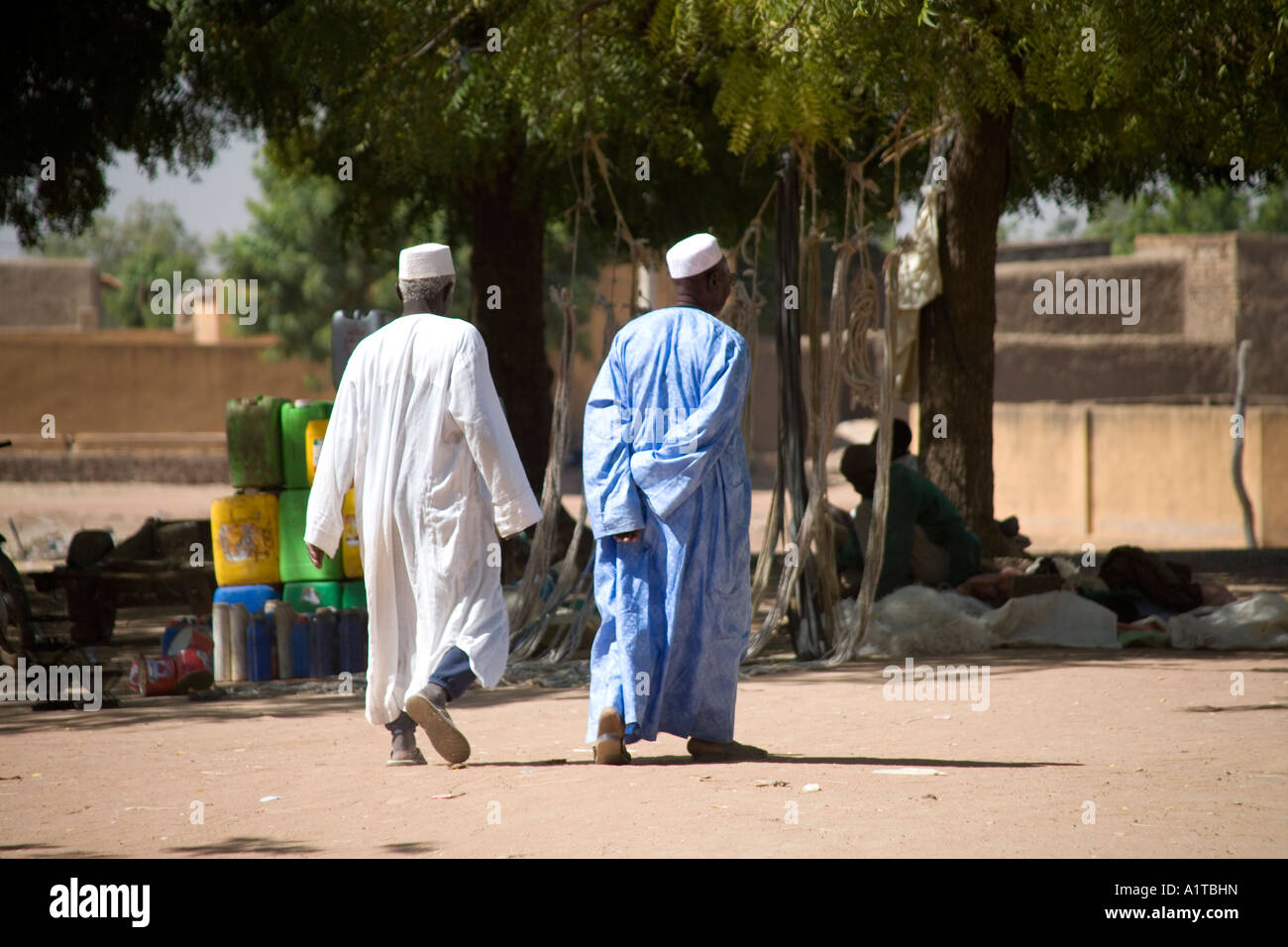 Street scene in the town of San Mali West Africa Stock Photo - Alamy