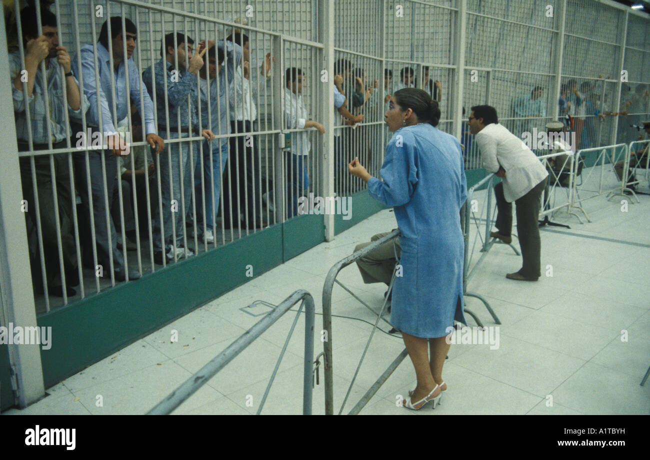 Camorra Mafia Trial in Naples. A specially built high security wing ...