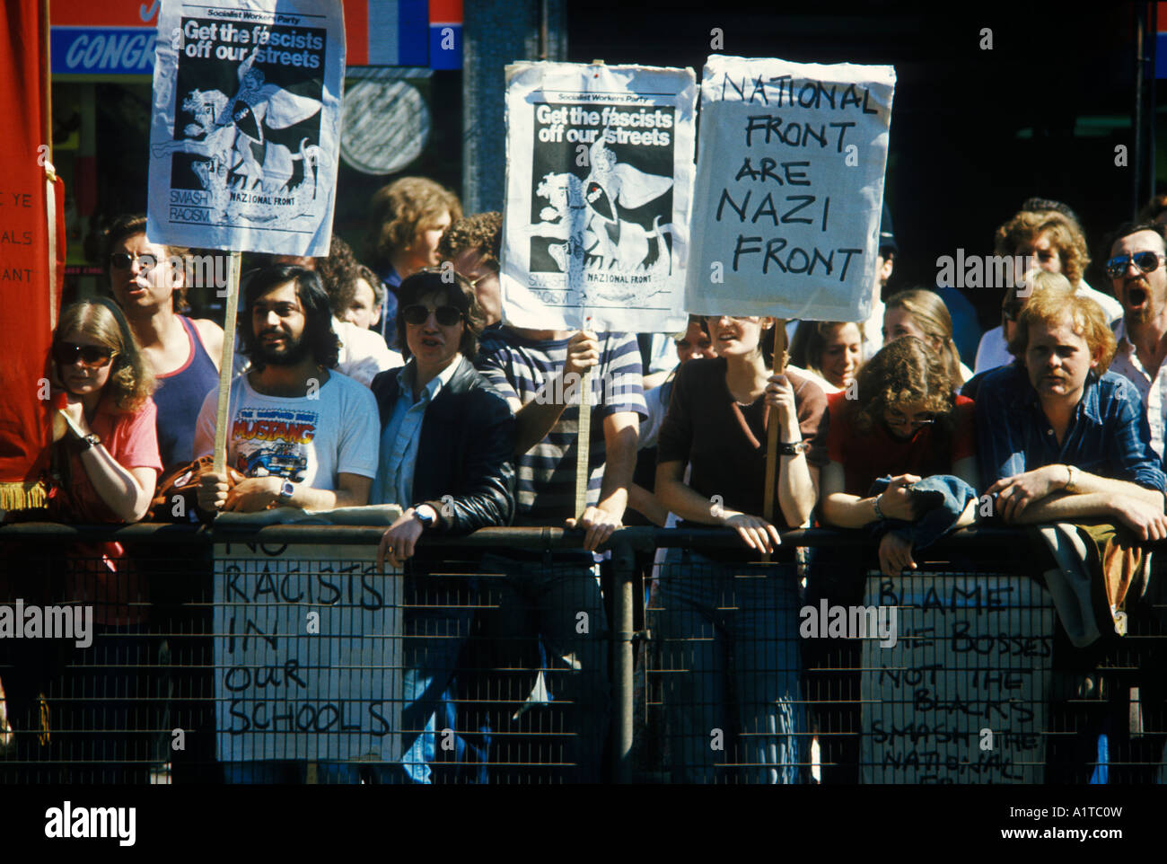 SWP Socialist Workers Party demonstration in the east end of London ...
