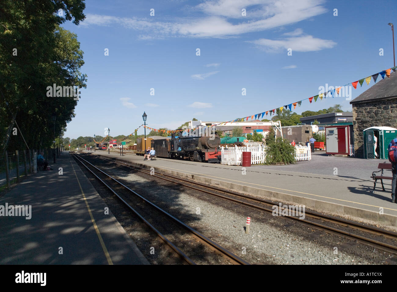 Dinas station on the Welsh Highland Railway, Snowdonia, North Wales ...