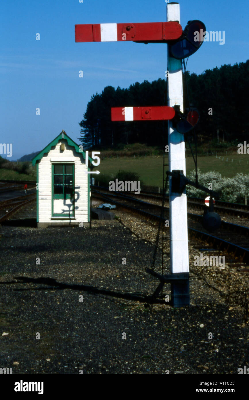 Unusual somersault signal at Weybourne Station North Norfolk Railway ...