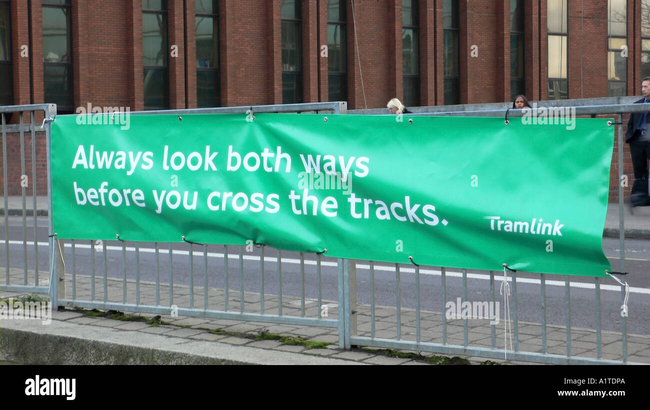Look before you cross hi-res stock photography and images - Alamy