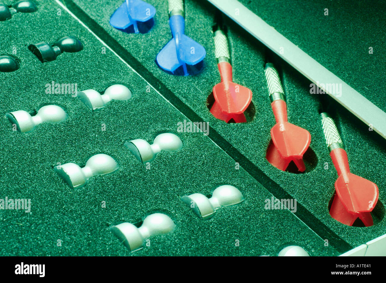 Dart and Chess Game Set Stock Photo - Alamy