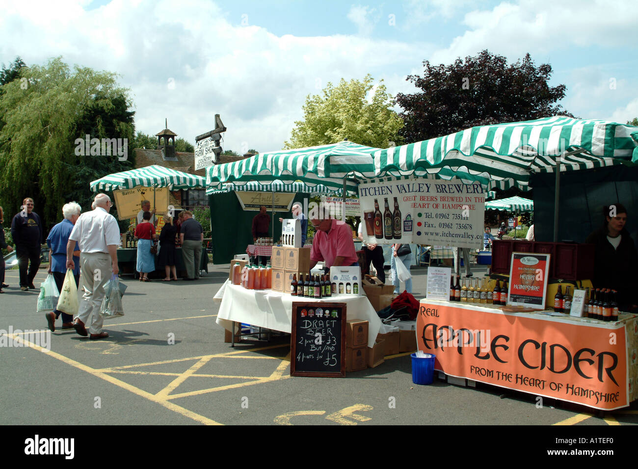 Farmers Market in Surrey Southern England UK Stock Photo - Alamy