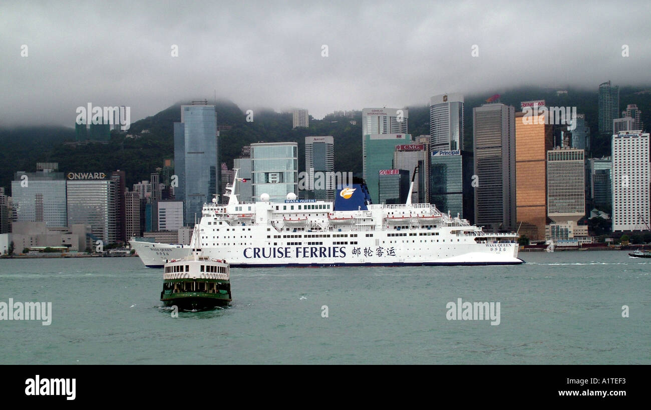 Hong Kong and its Natural Harbour Asia Cruise Ship WASA QUEEN Stock ...