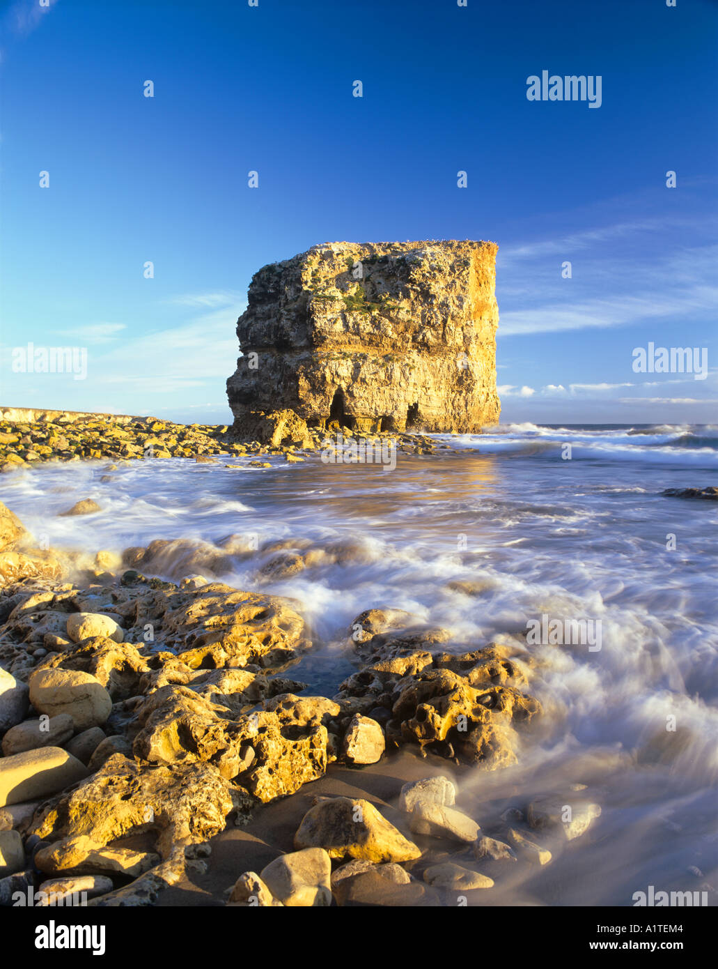 Marsden Rock is an iconic tourist attraction on coast of North East ...