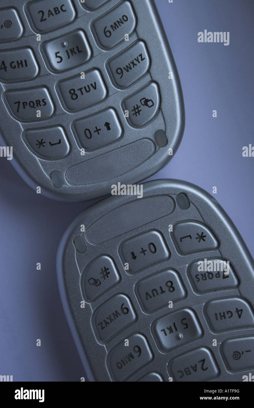 Two Mobile phone handsets Stock Photo - Alamy