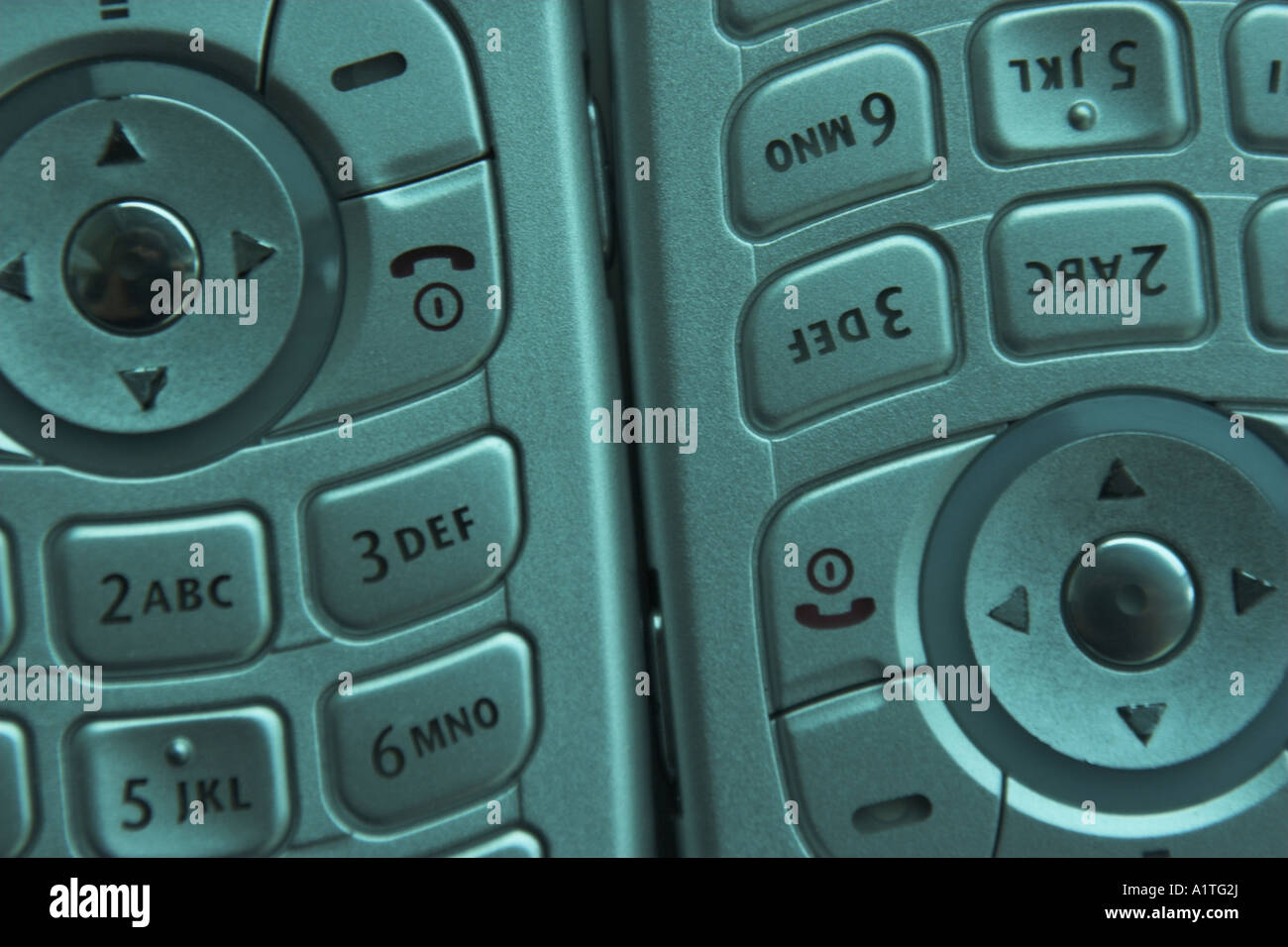 Two Mobile phone handsets Stock Photo - Alamy