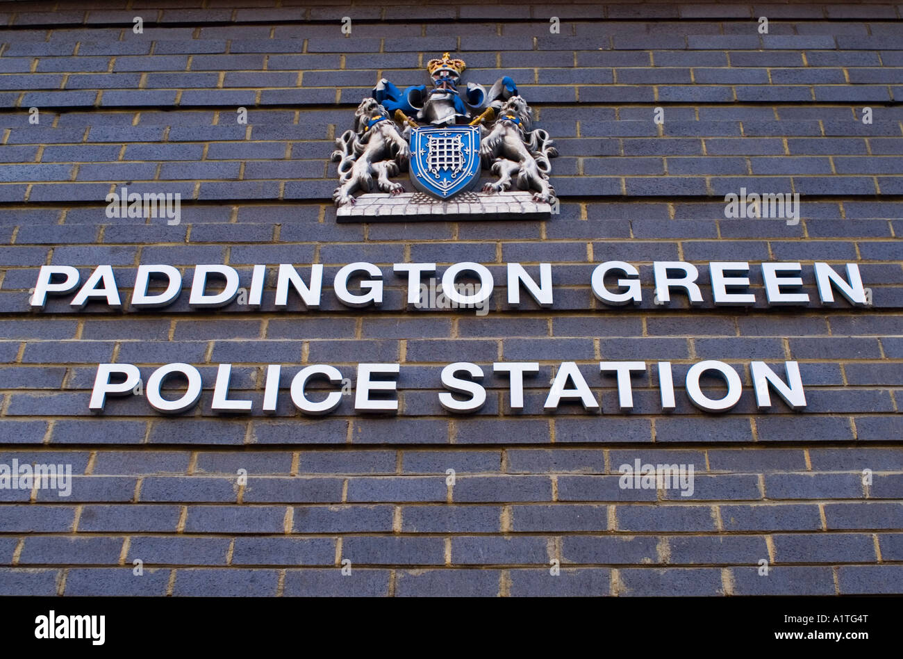 Paddington Green Police Station sign in London UK Stock Photo - Alamy