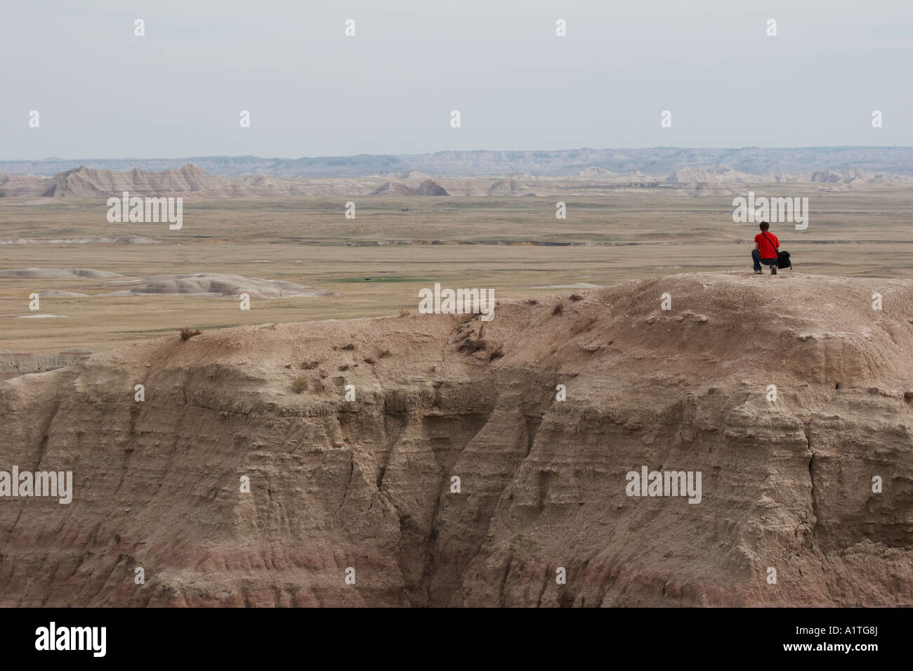 Eroded buttes in Badlands National Park Stock Photo - Alamy