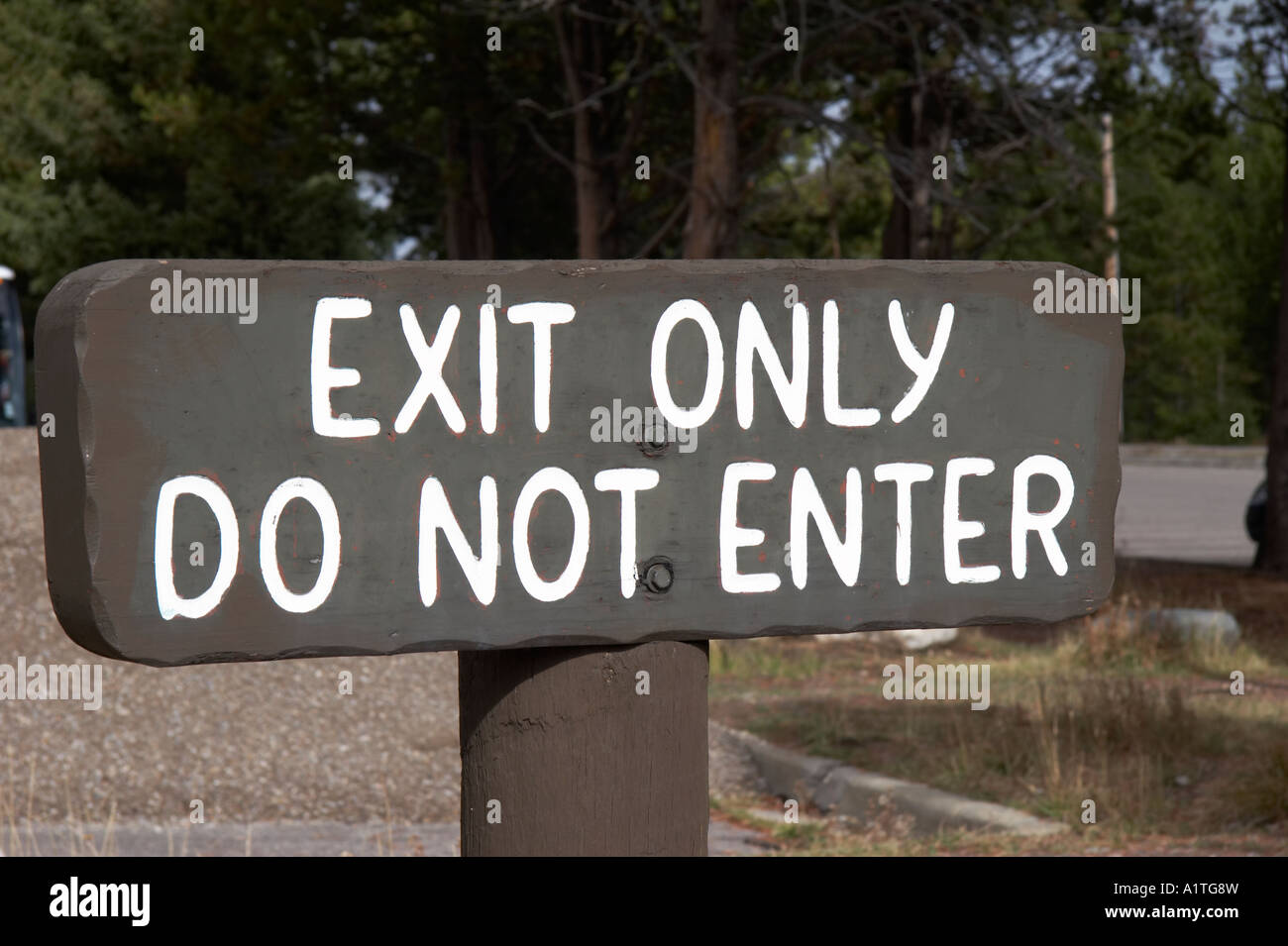 Exit only signs hi-res stock photography and images - Alamy