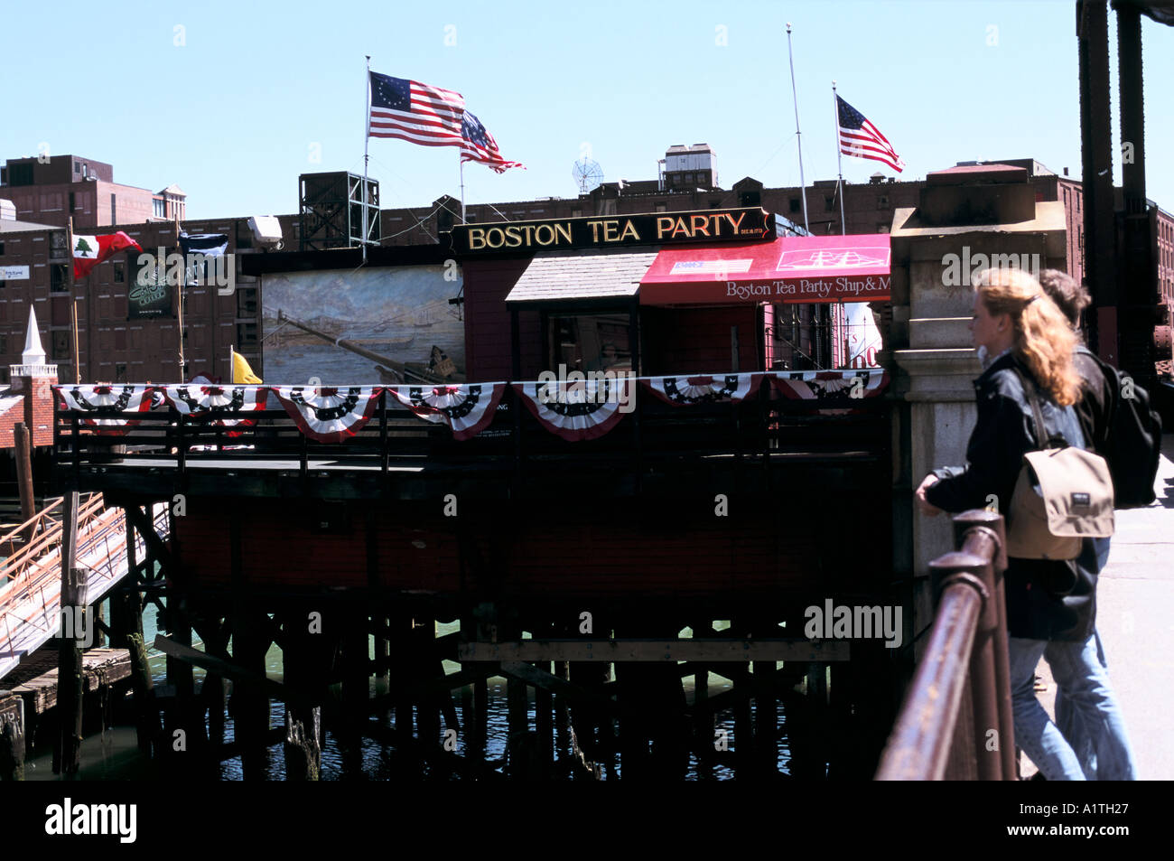 BOSTON USA Boston Tea Party USA Stock Photo - Alamy