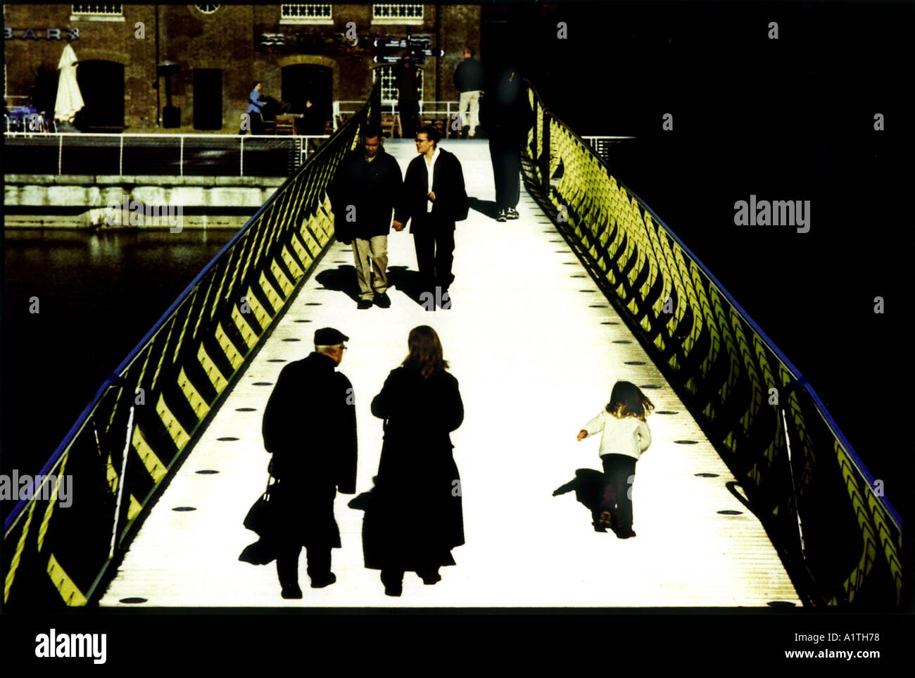 Bridge Docklands London UK Stock Photo - Alamy
