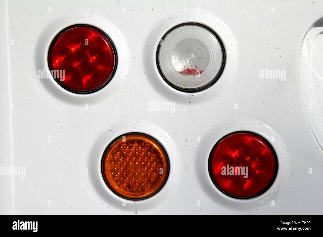 Bus rearlamp rearlight red reflector hi-res stock photography and ...