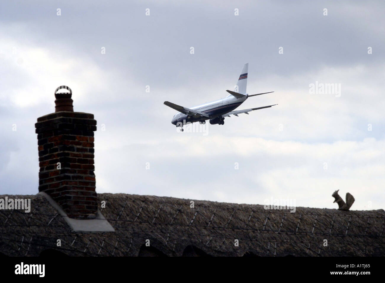 Brick End Broxted On the flight path of the Airport STANSTED Stock ...
