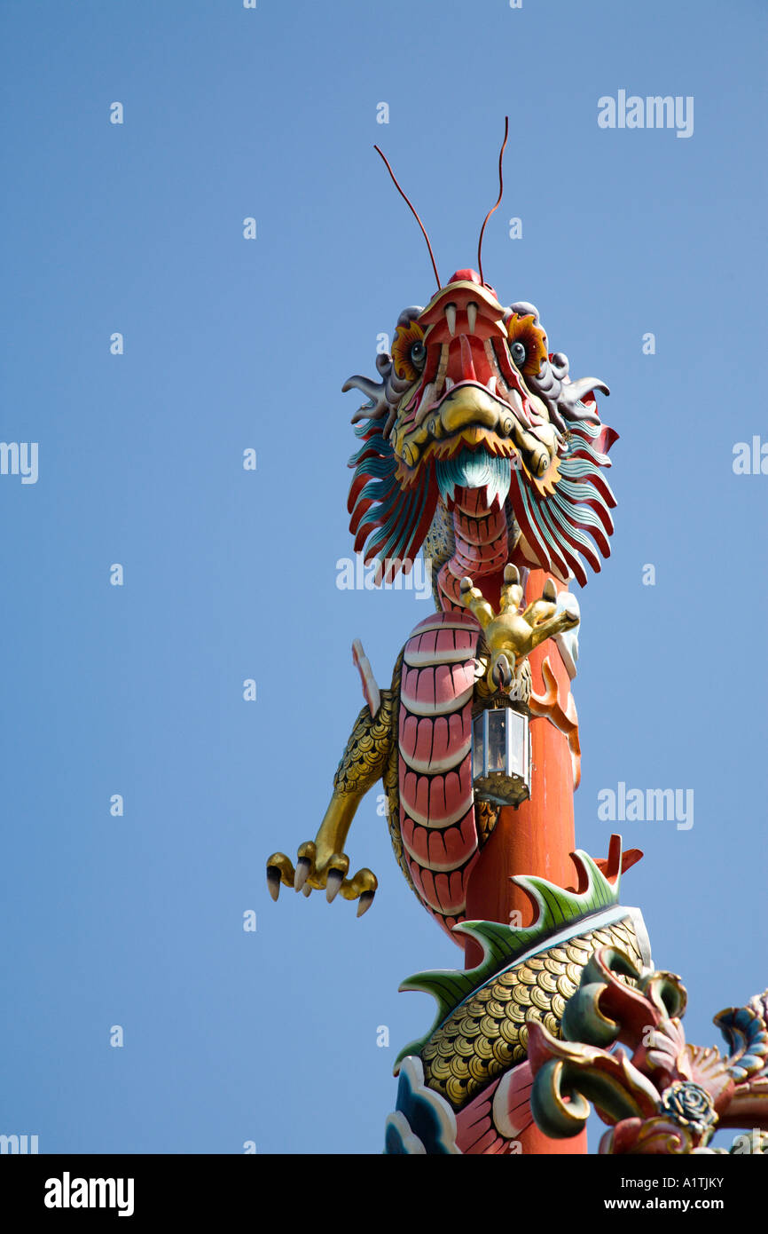 Dragon at Wat Phanan Choeng Temple, Ayuthaya, Thailand Stock Photo - Alamy