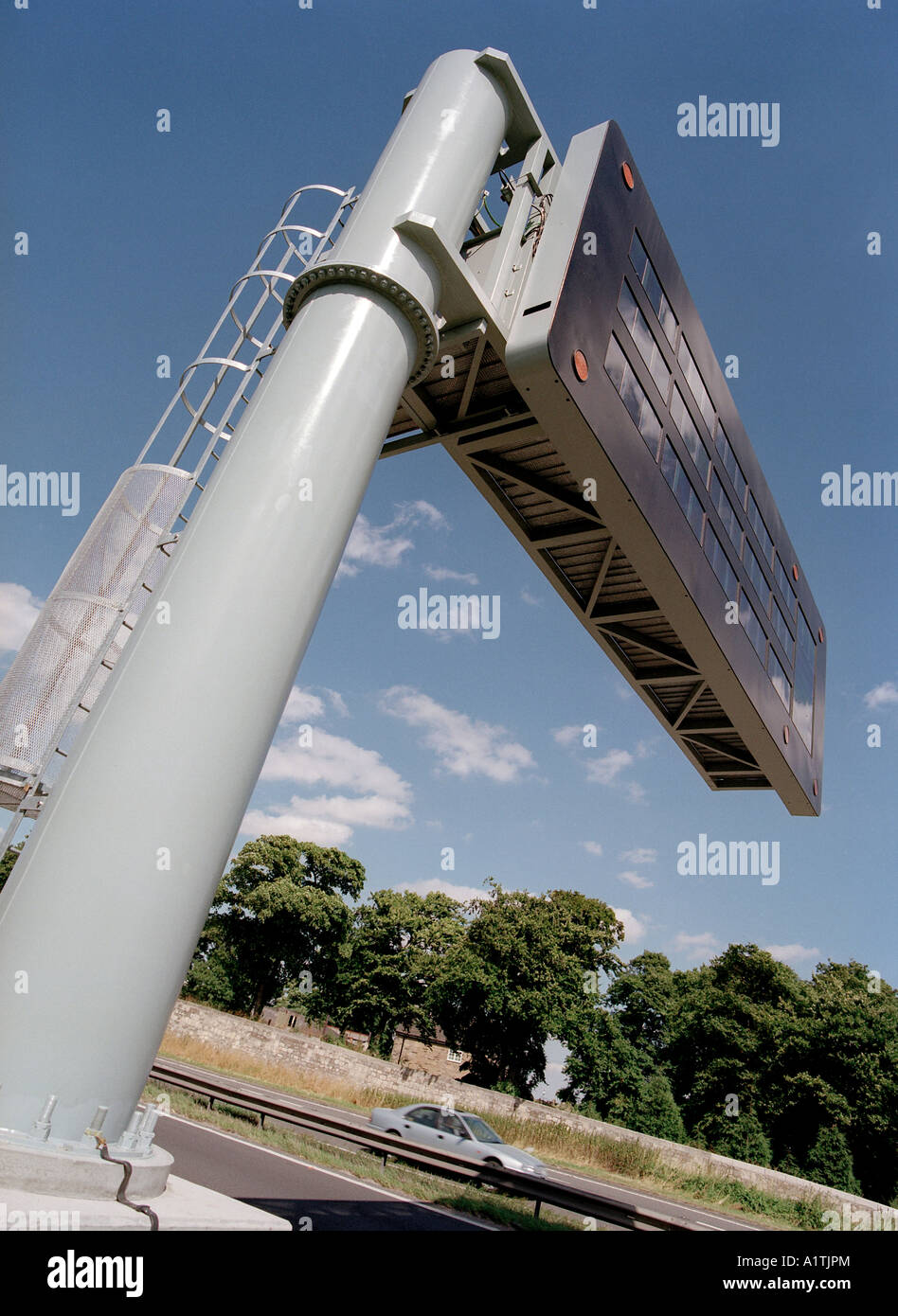 Motorway Information sign, UK Motorway Stock Photo - Alamy