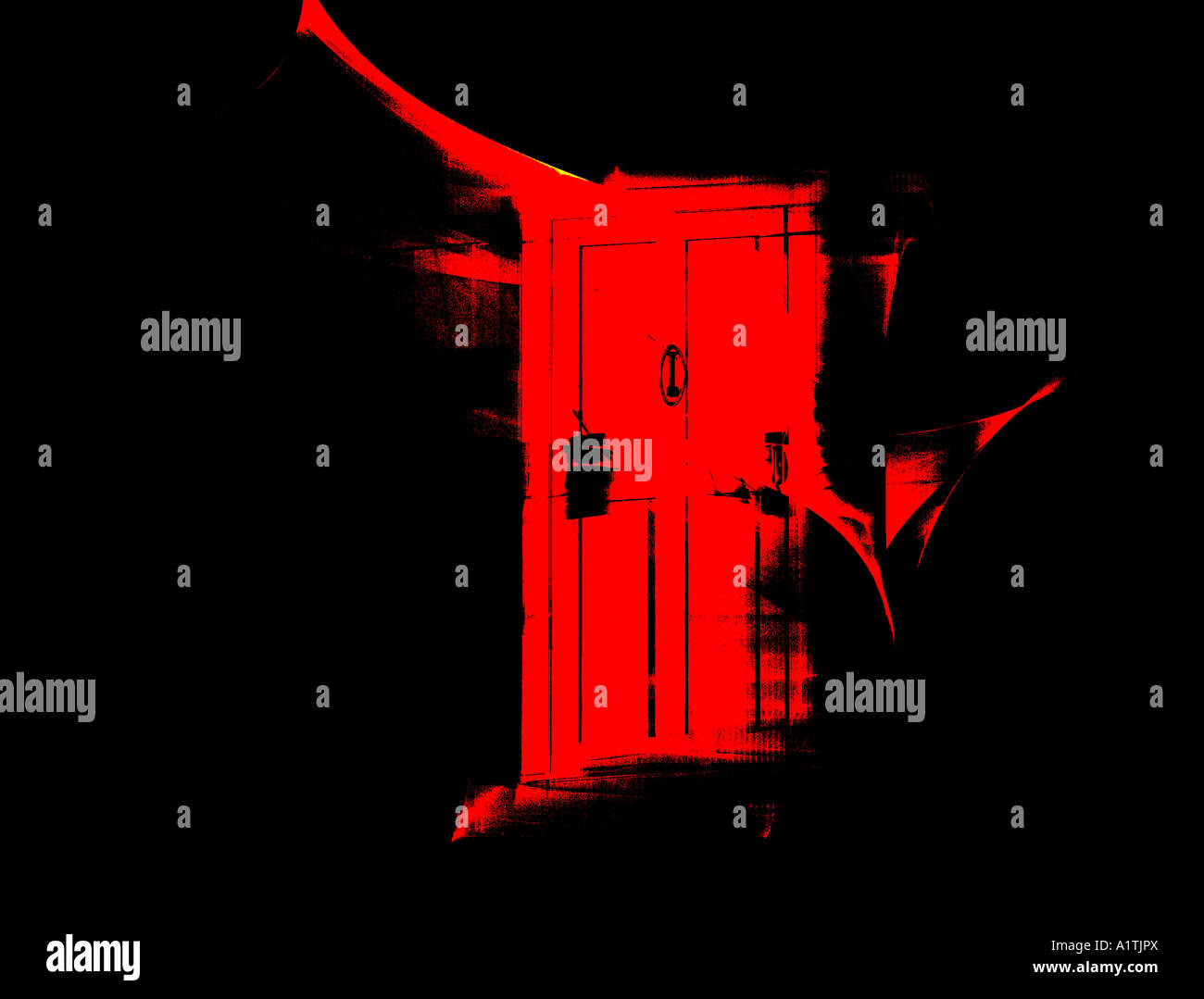 The red door Stock Photo - Alamy