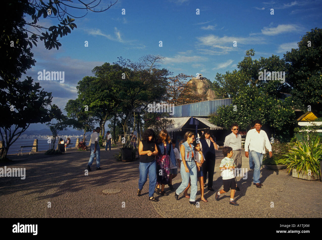 Brazilians, Brazilian people, tourists, visitors, family, Urca Hill ...