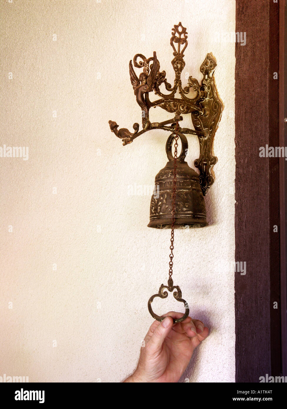 Hand ringing door hi-res stock photography and images - Alamy