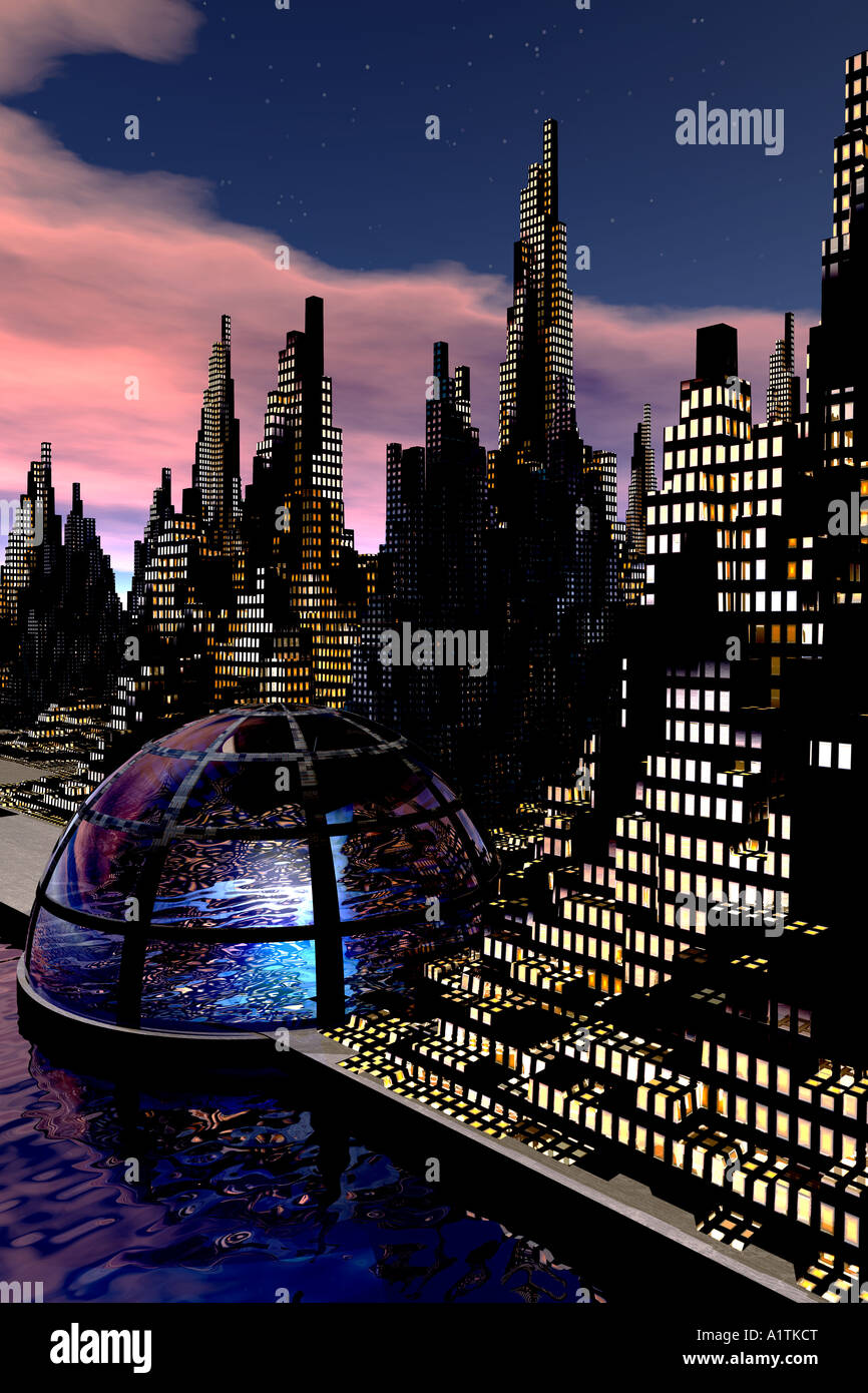 Megacity skyline hi-res stock photography and images - Alamy