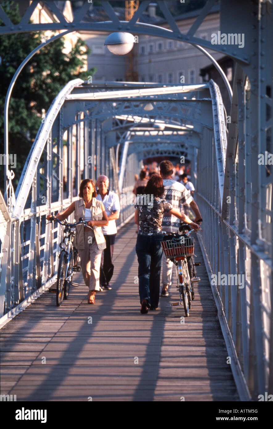 Mozartsteg footbridge hi-res stock photography and images - Alamy