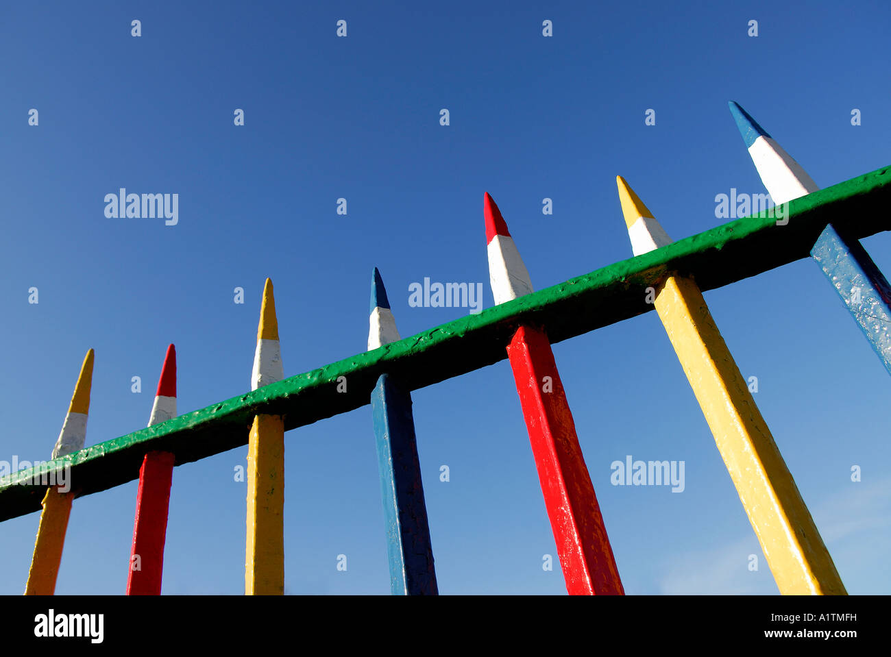 School playground fence hi-res stock photography and images - Alamy