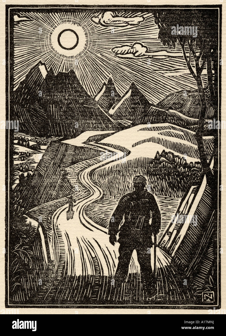 Woodcut frontispiece by Norman James from the book The Gentle Art of ...