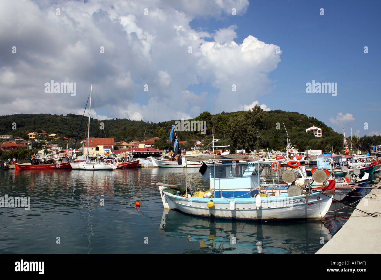 Petriti fishing village corfu hi-res stock photography and images - Alamy