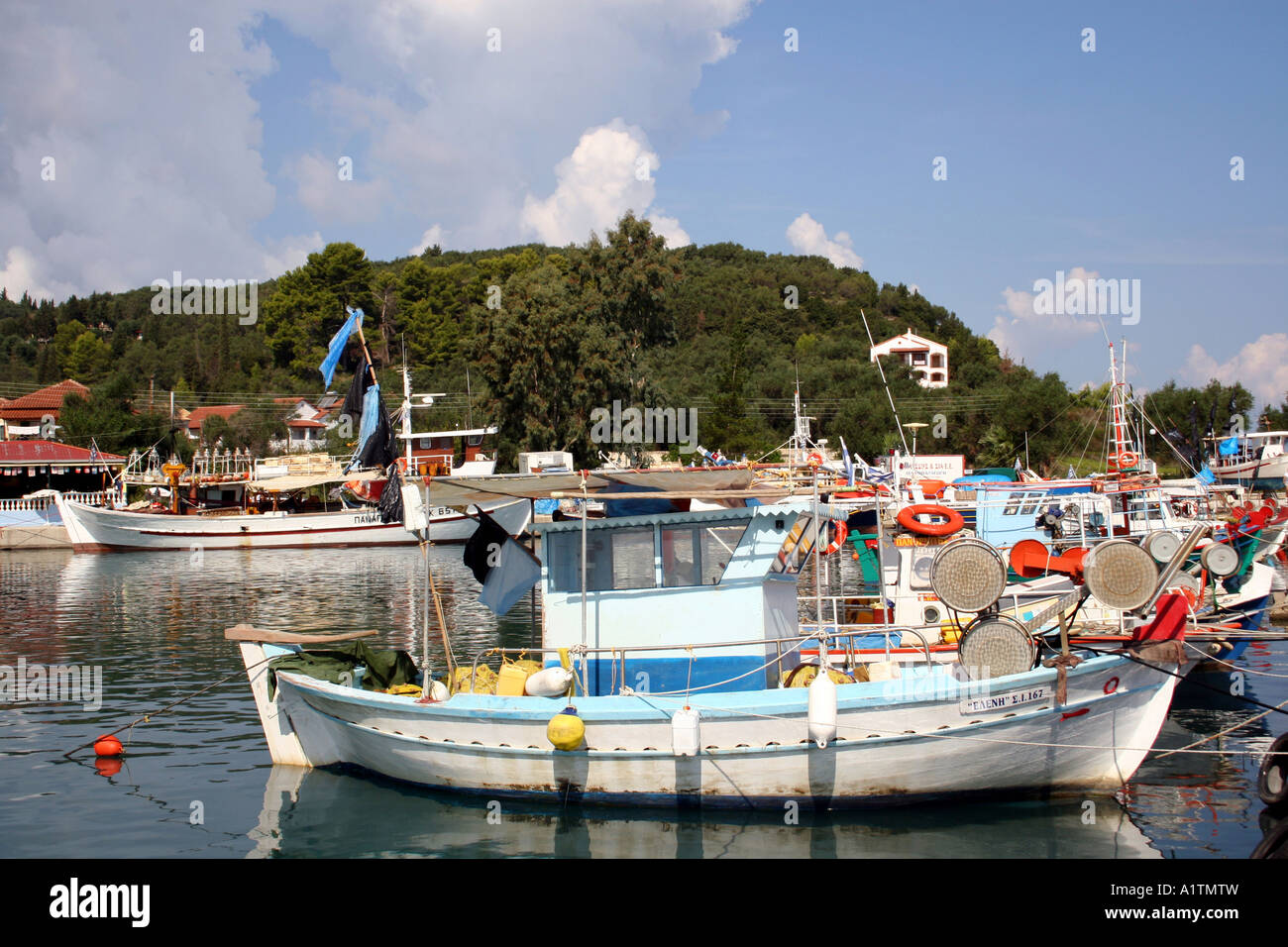 Petriti fishing village corfu hi-res stock photography and images - Alamy