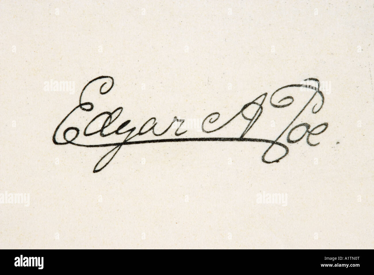 Edgar Allan Poes Signature