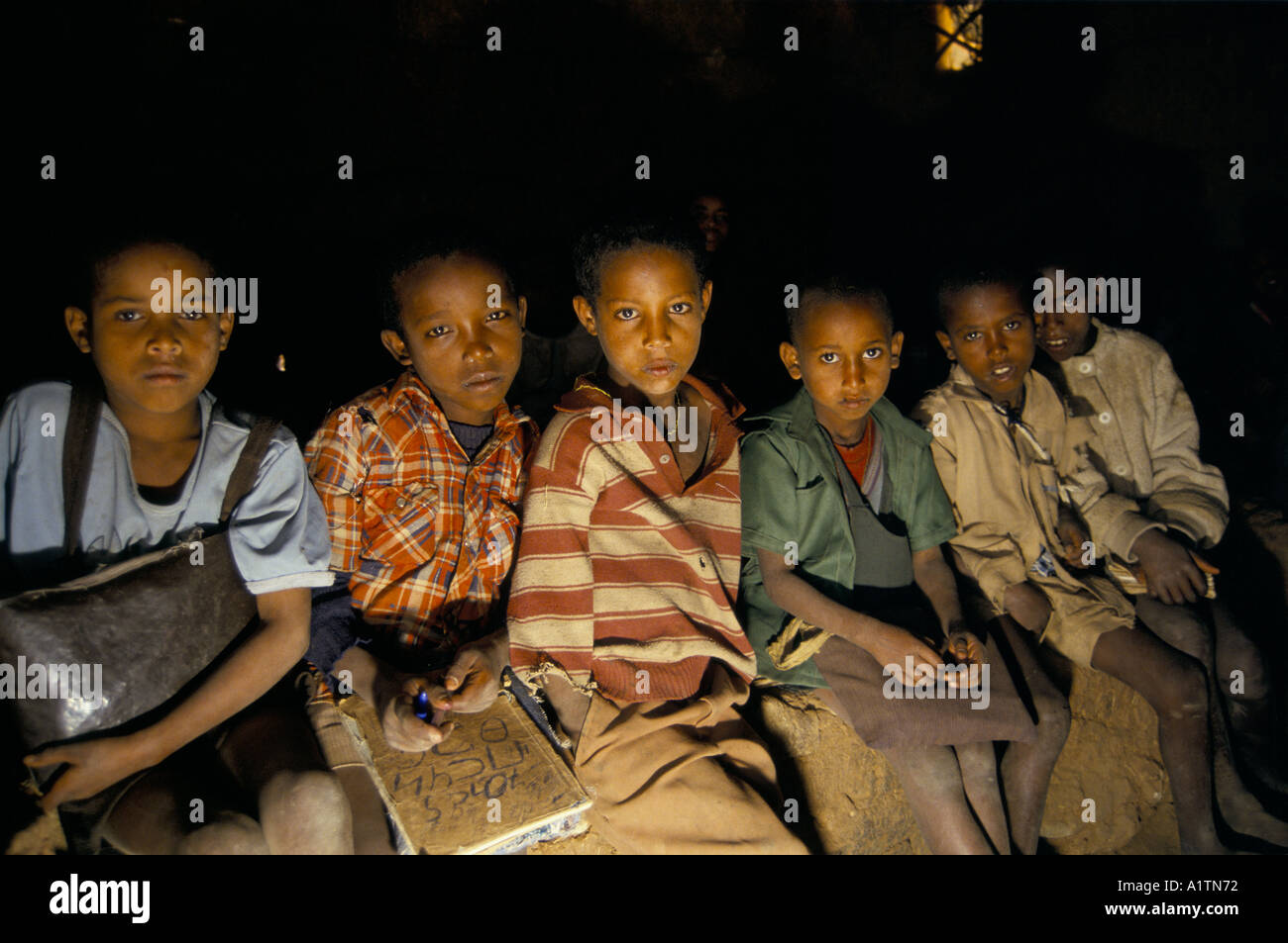 CHILDREN AT PRIMARY SCHOOL TIGRAY ETHIOPIA 1994 Stock Photo - Alamy