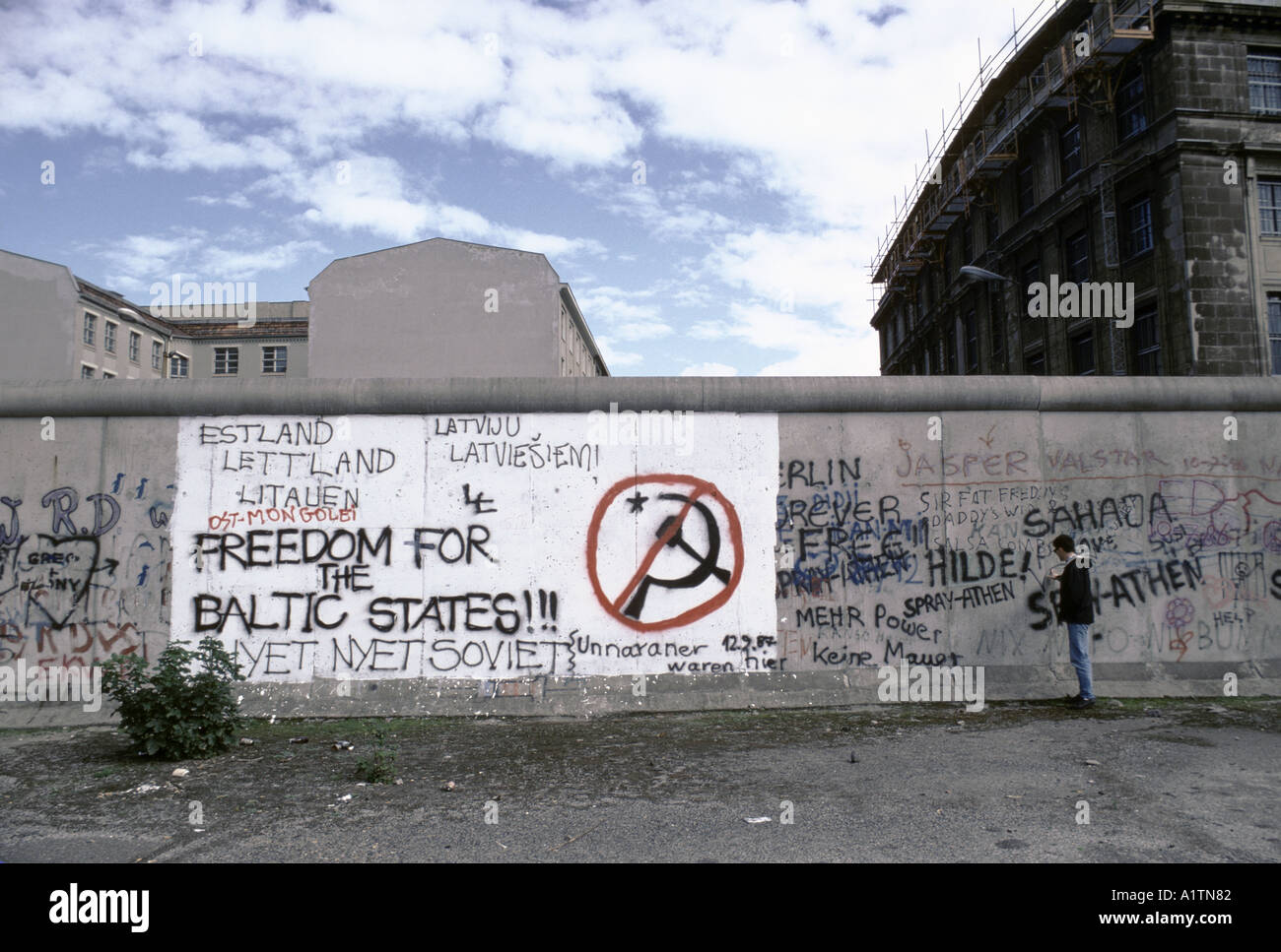 BERLIN WALL 1988 Germany Stock Photo - Alamy