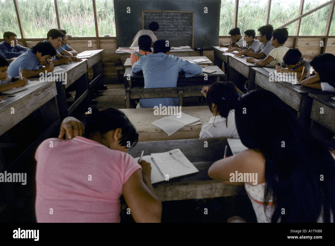 Peru school teacher hi-res stock photography and images - Alamy