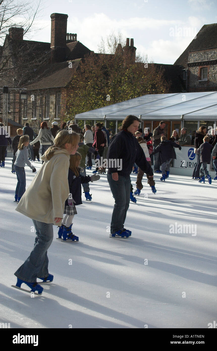 Winchester cathedral ice skating hi-res stock photography and images ...