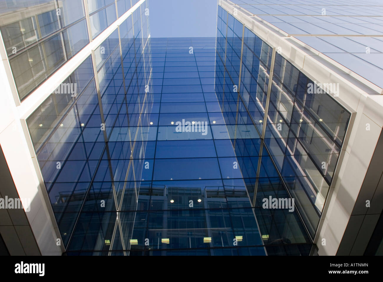 Modern Glass building near Spitalfields Market, East London GB UK Stock ...