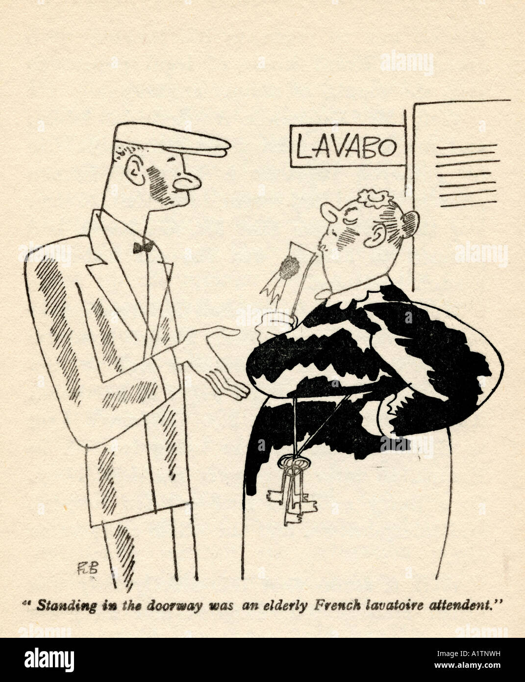 Illustration by Ralph Barton, 1891 to 1931. Frontspiece from the book ...