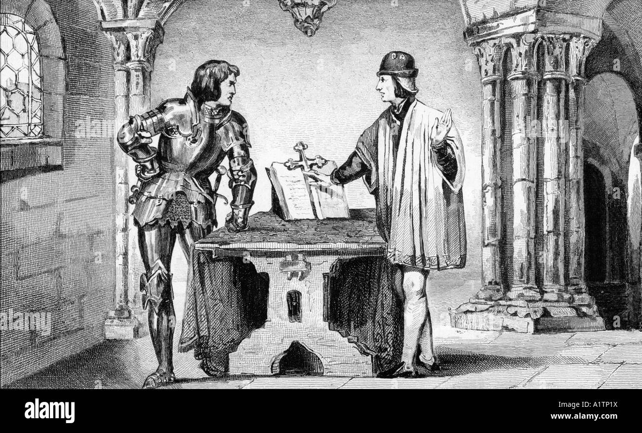 King louis xi of france history historical archive archival Black and ...