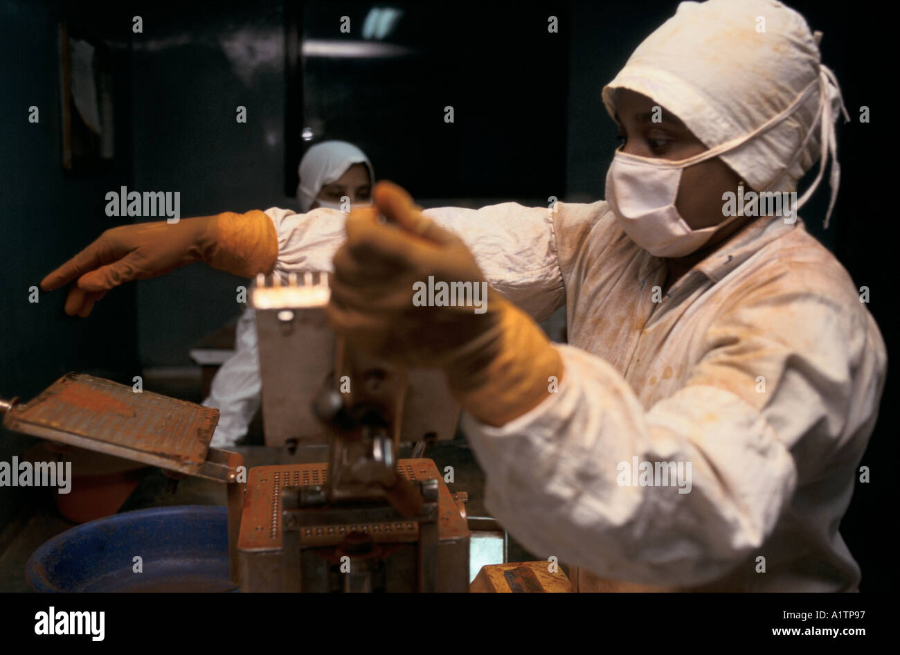 PHARMACEUTICAL PRODUCTION FACTORY IN SAVAR BANGLADESH APRIL 1995 Stock ...