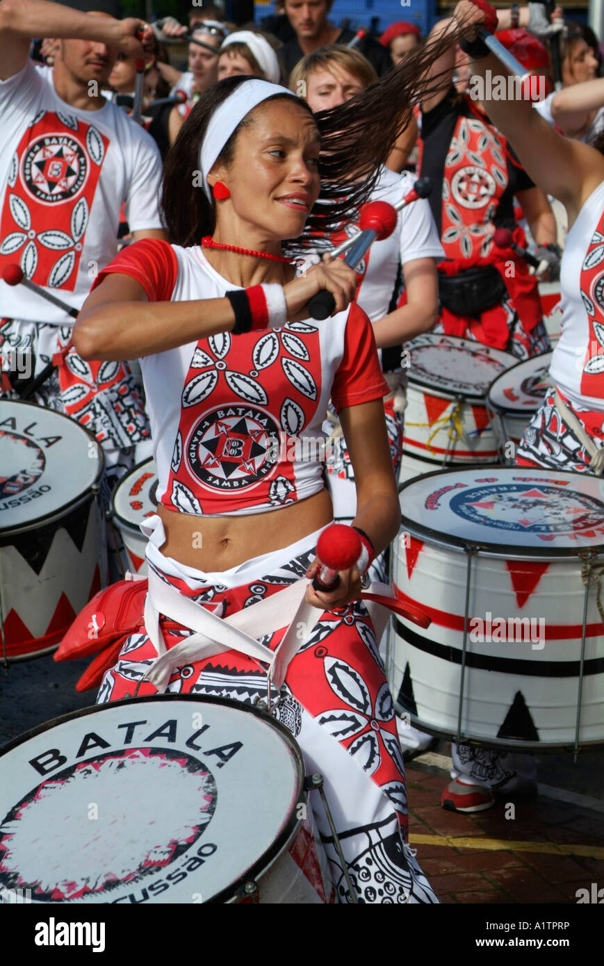 Batala Drummers at Notting Hill Carnival 2006 Stock Photo - Alamy
