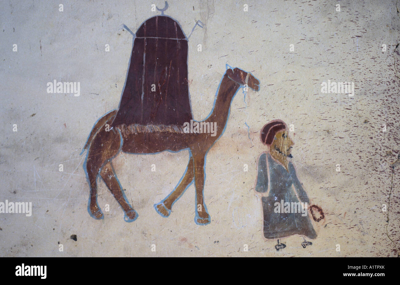 Cartoon of camel and trader Kum Umbu Stock Photo - Alamy
