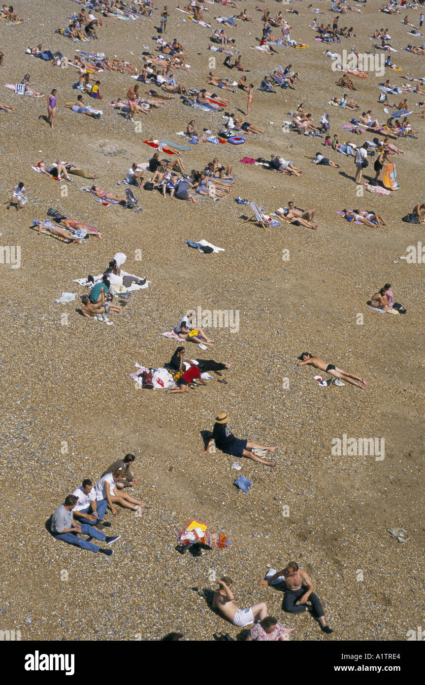 Brighton beach view people hi-res stock photography and images - Alamy