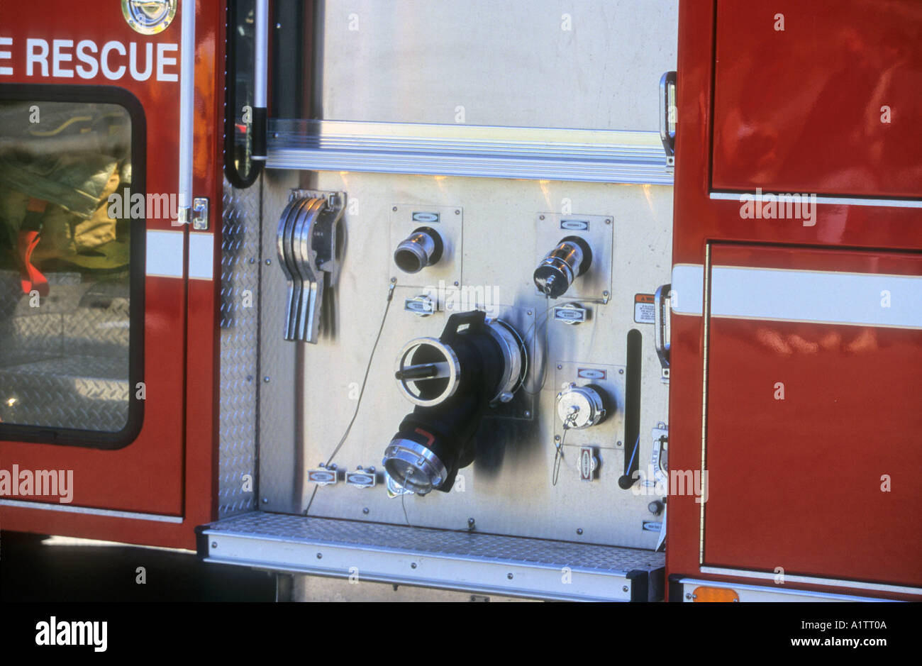 Fire rescue truck montreal canada Stock Photo - Alamy