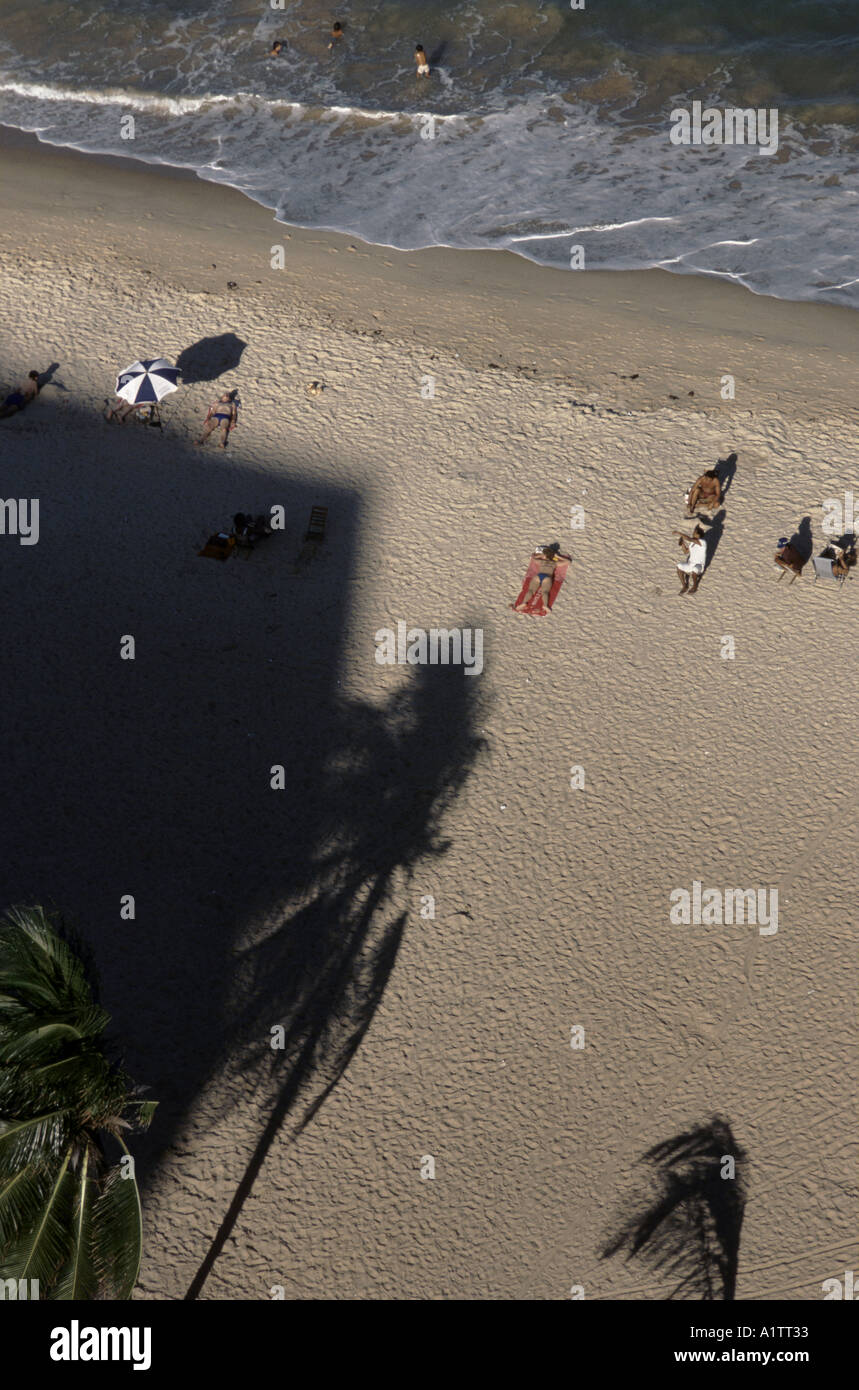 PEOPLE TANNING ON THE BEACH RECIFE BRAZIL Stock Photo - Alamy