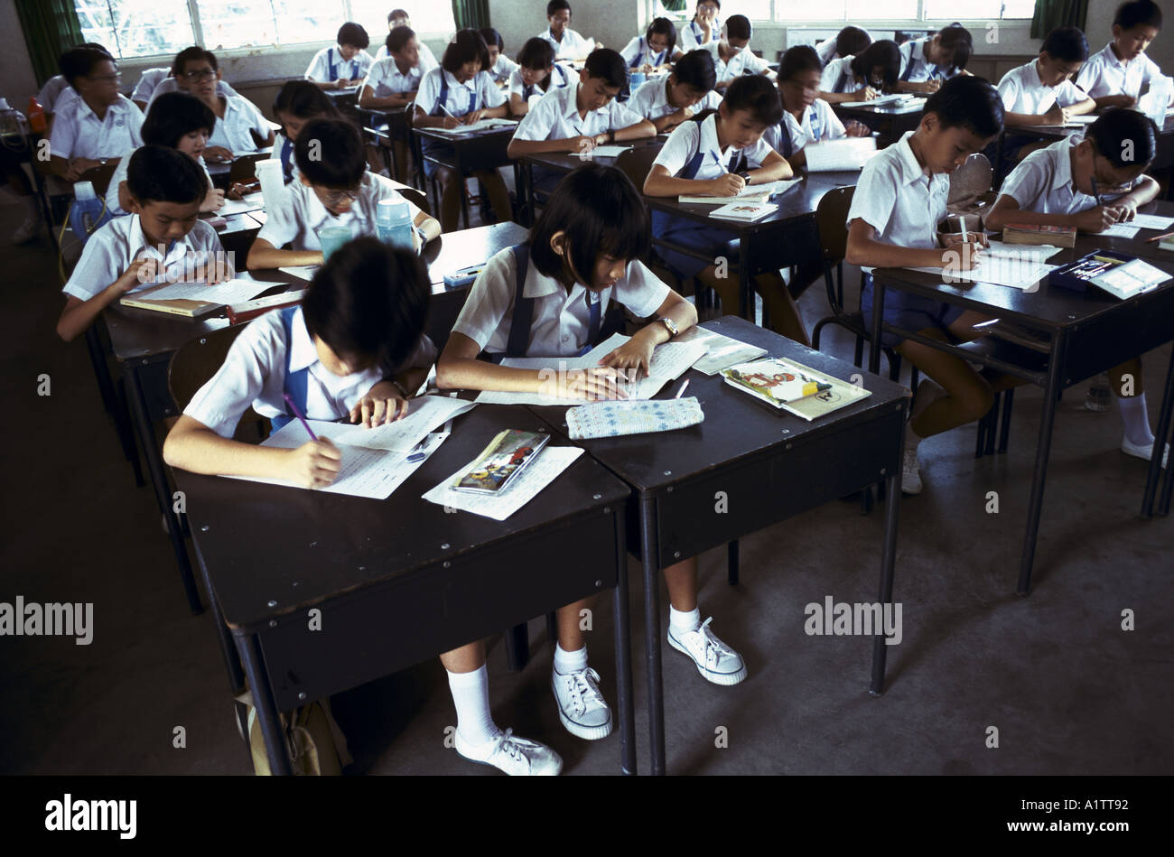 Singapore Students In Classroom