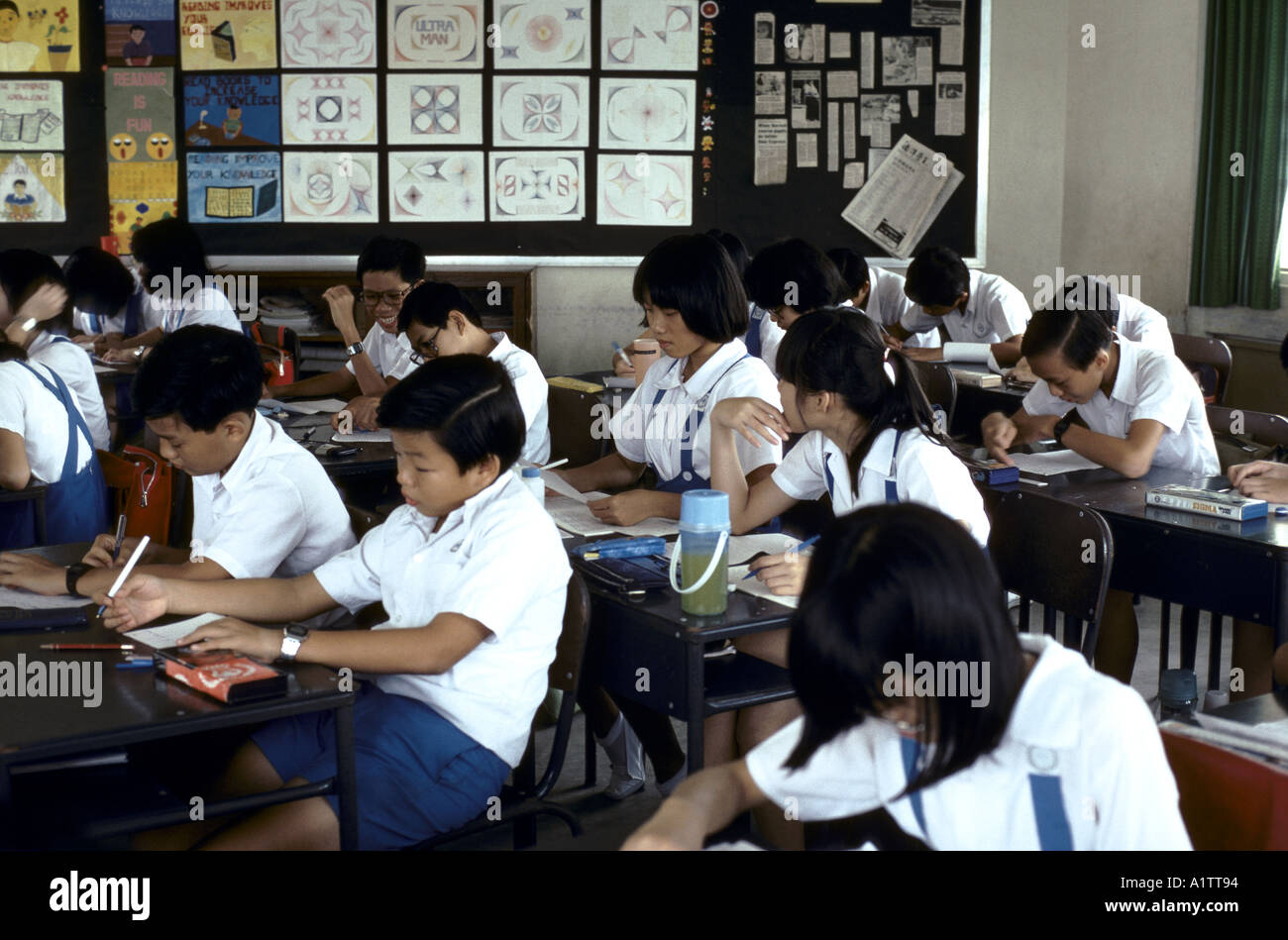 Singapore Students In Classroom