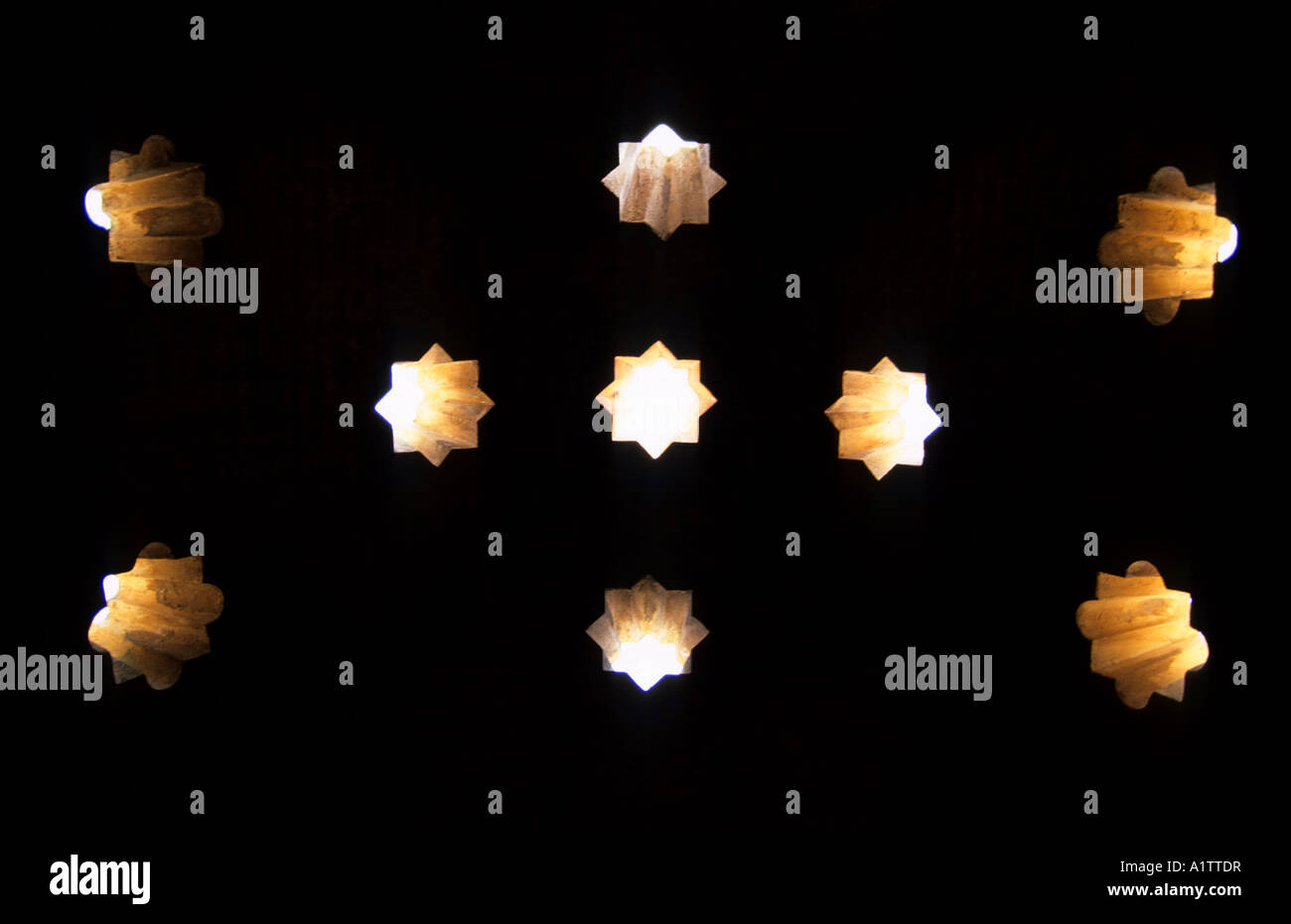 Ceiling of the Alhambra Palace, Spain Stock Photo - Alamy