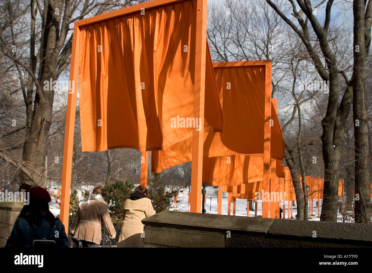 The Gates Central Park New York Stock Photo - Alamy