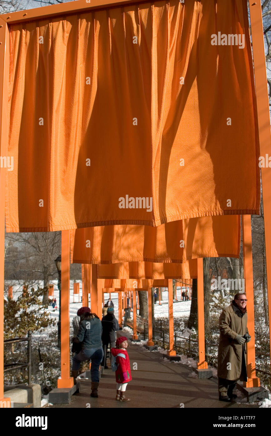 The Gates Central Park New York Stock Photo - Alamy